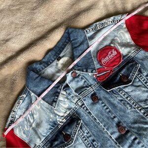 Desigual | Jackets & Coats | Desigual Coca Cola Denim Jacket With Red ...